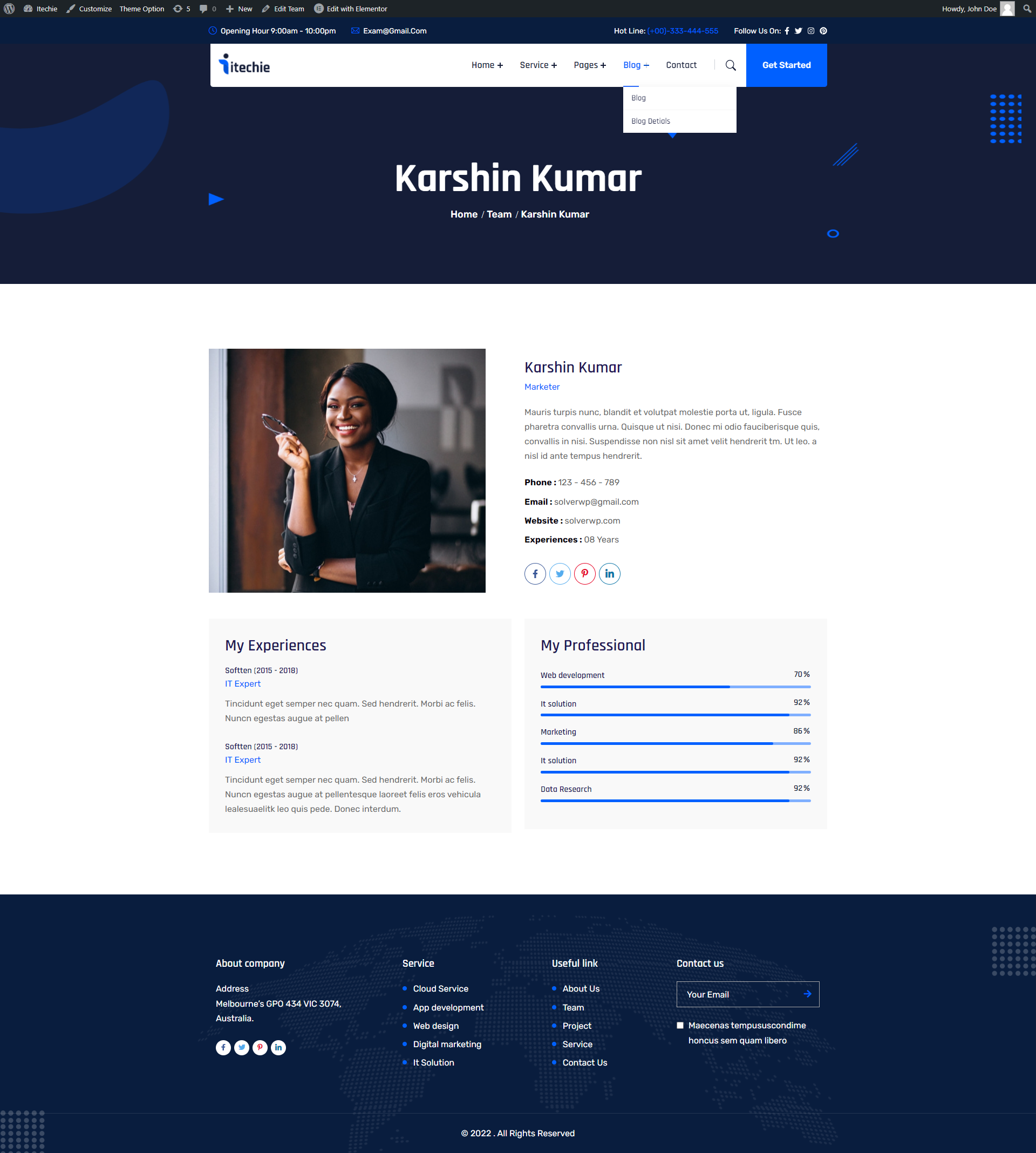 Itechie - IT Solutions and Services WordPress Theme by SolverWp | ThemeForest